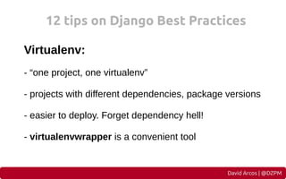 12 tips on Django Best Practices | PPT