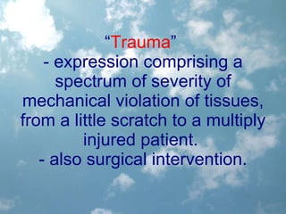 12 trauma – initial assessement and management | PPT