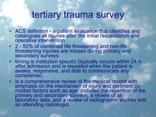 12 trauma – initial assessement and management | PPT
