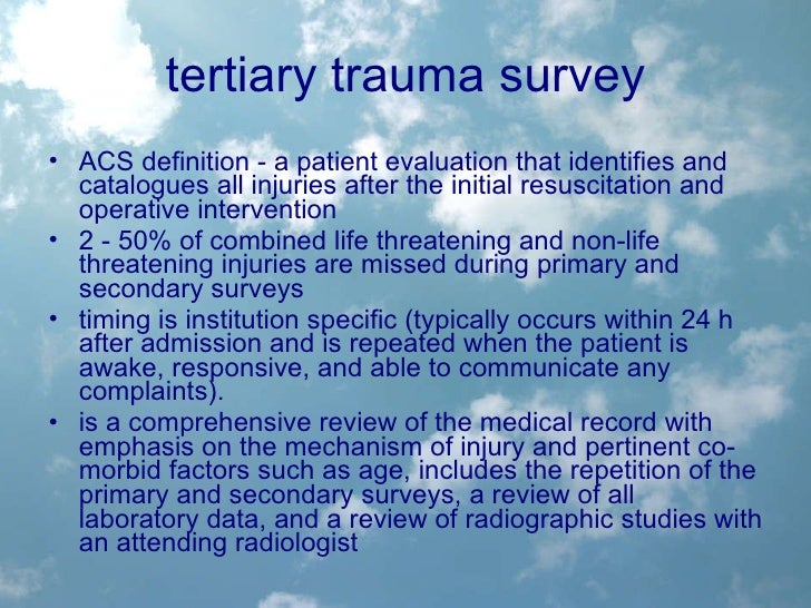 12 trauma – initial assessement and management