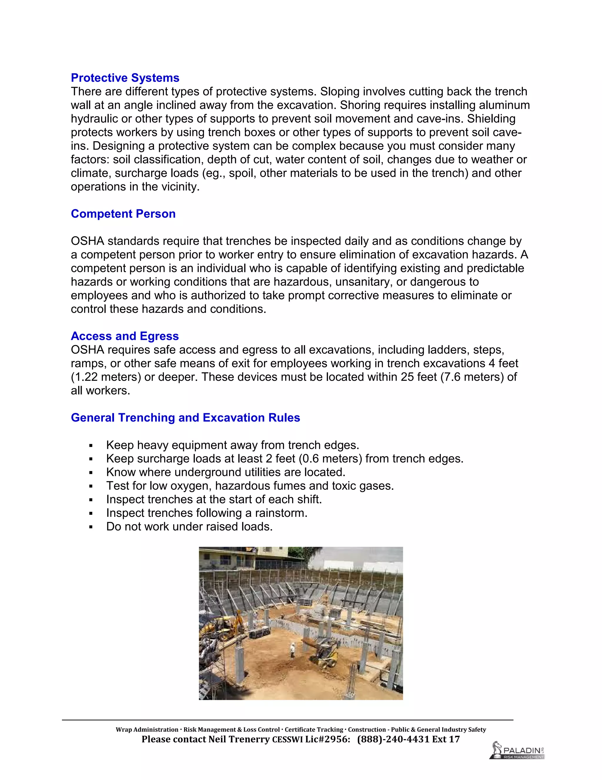12 trenching and excavation safety | PDF