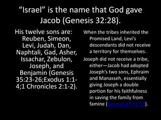 12 tribes of rev | PPTX