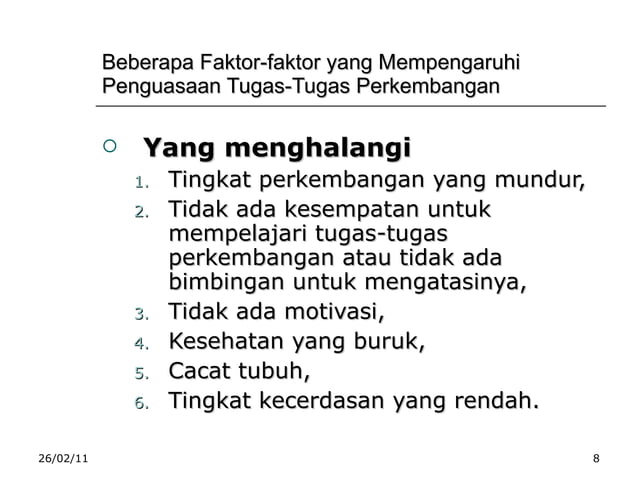 12 tugas tugas dalam perkembangan | PPT