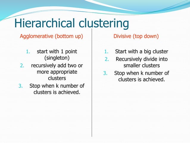 12 types of clustering | PPTX | Databases | Computer Software and Applications