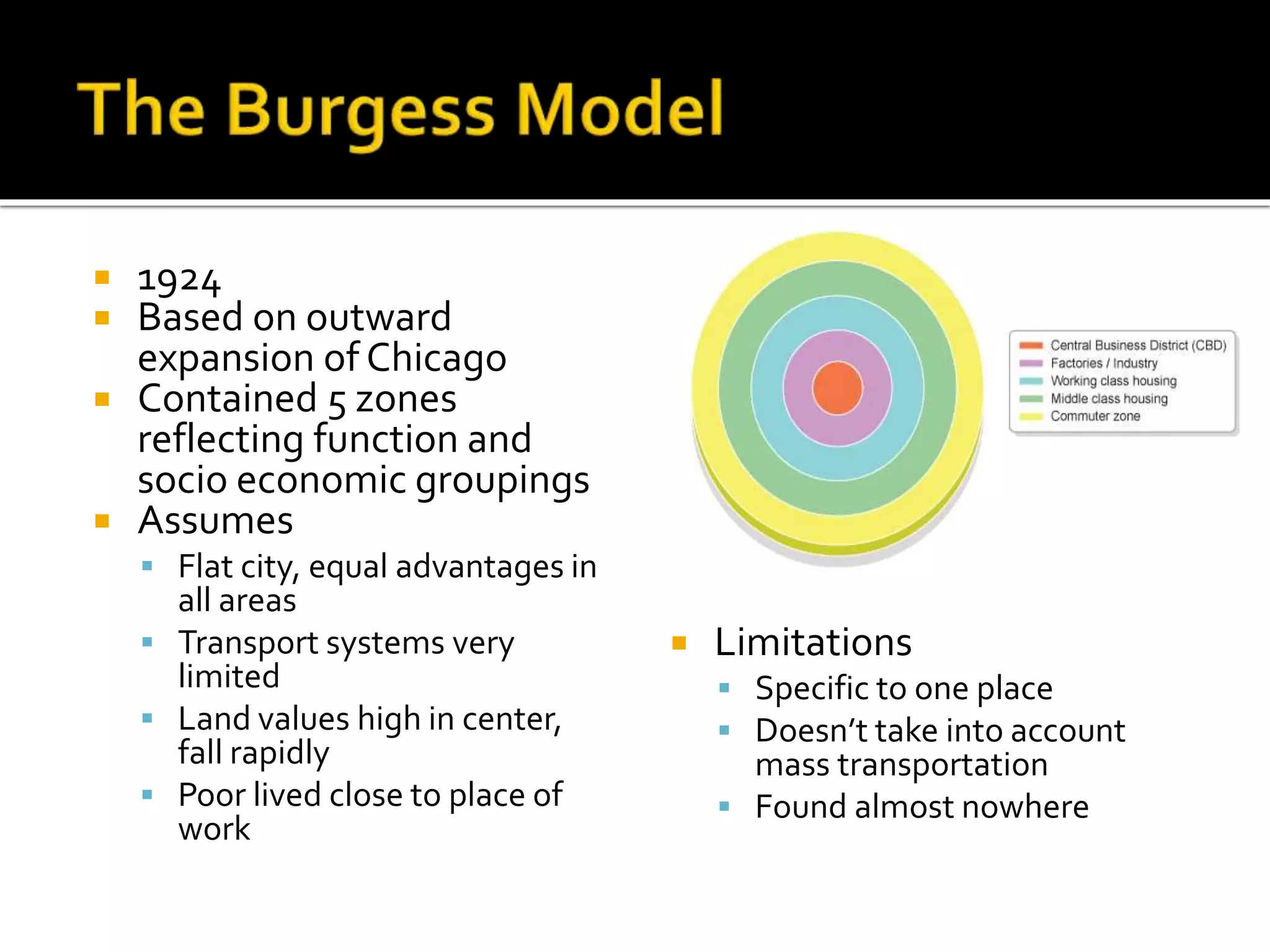 Burgess and Hoyt Land Use Models | PPTX