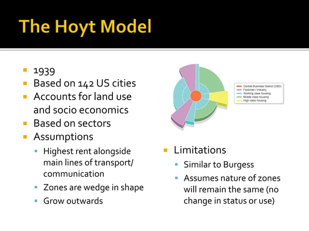Burgess and Hoyt Land Use Models | PPTX