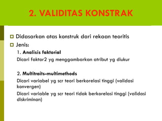 Uji Validitas dan Reliabilitas Pengukuran Psikologi | PDF