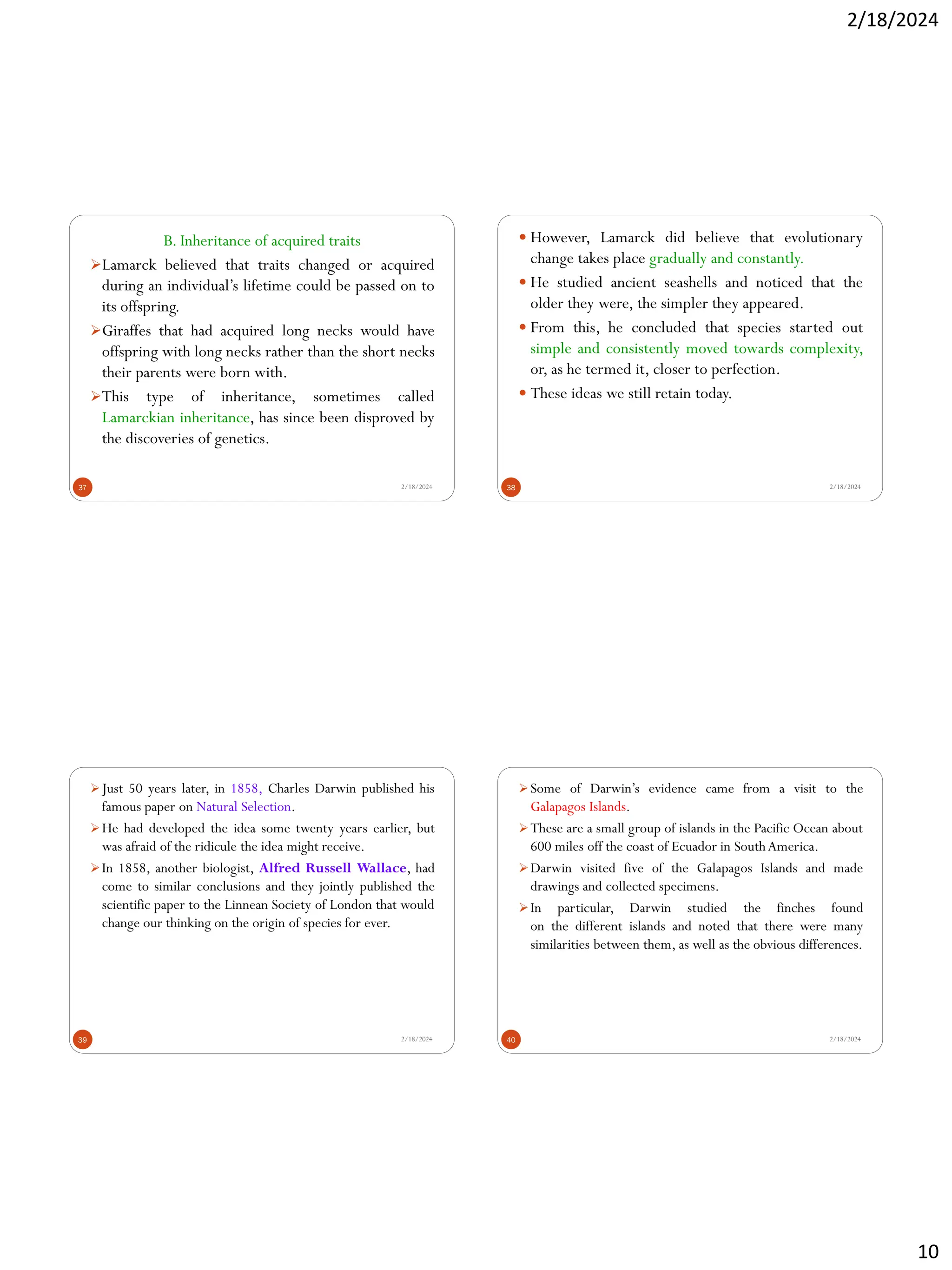 Grade 12 Biology teaching material on evolution | PDF