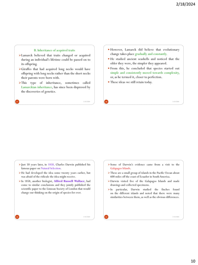 Grade 12 Biology teaching material on evolution | PDF