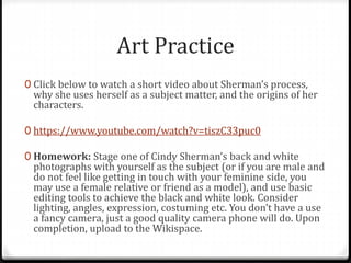 12VA Theory - Cindy Sherman | PPT