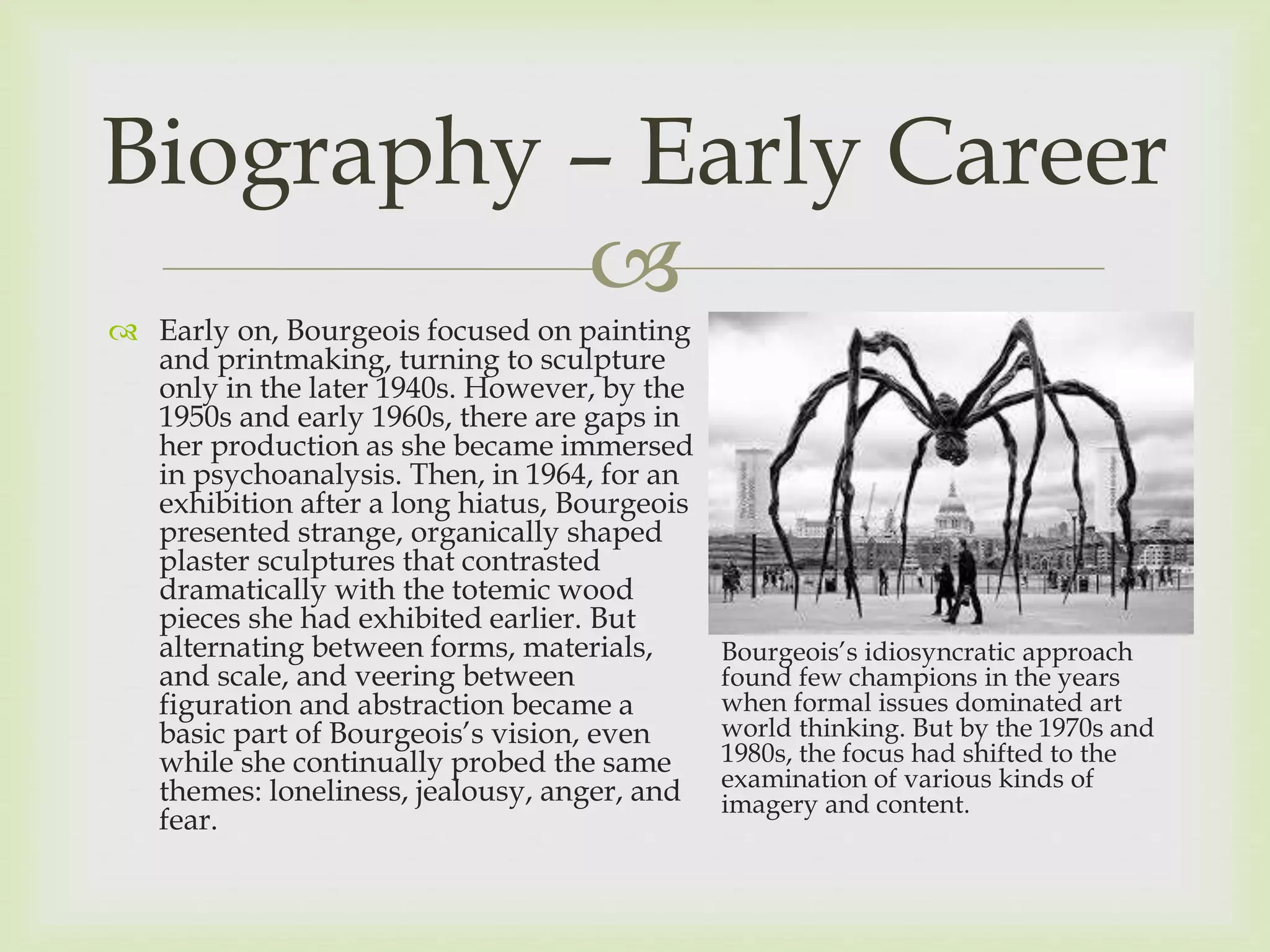 12VA Theory - Louise Bourgeois | PPTX