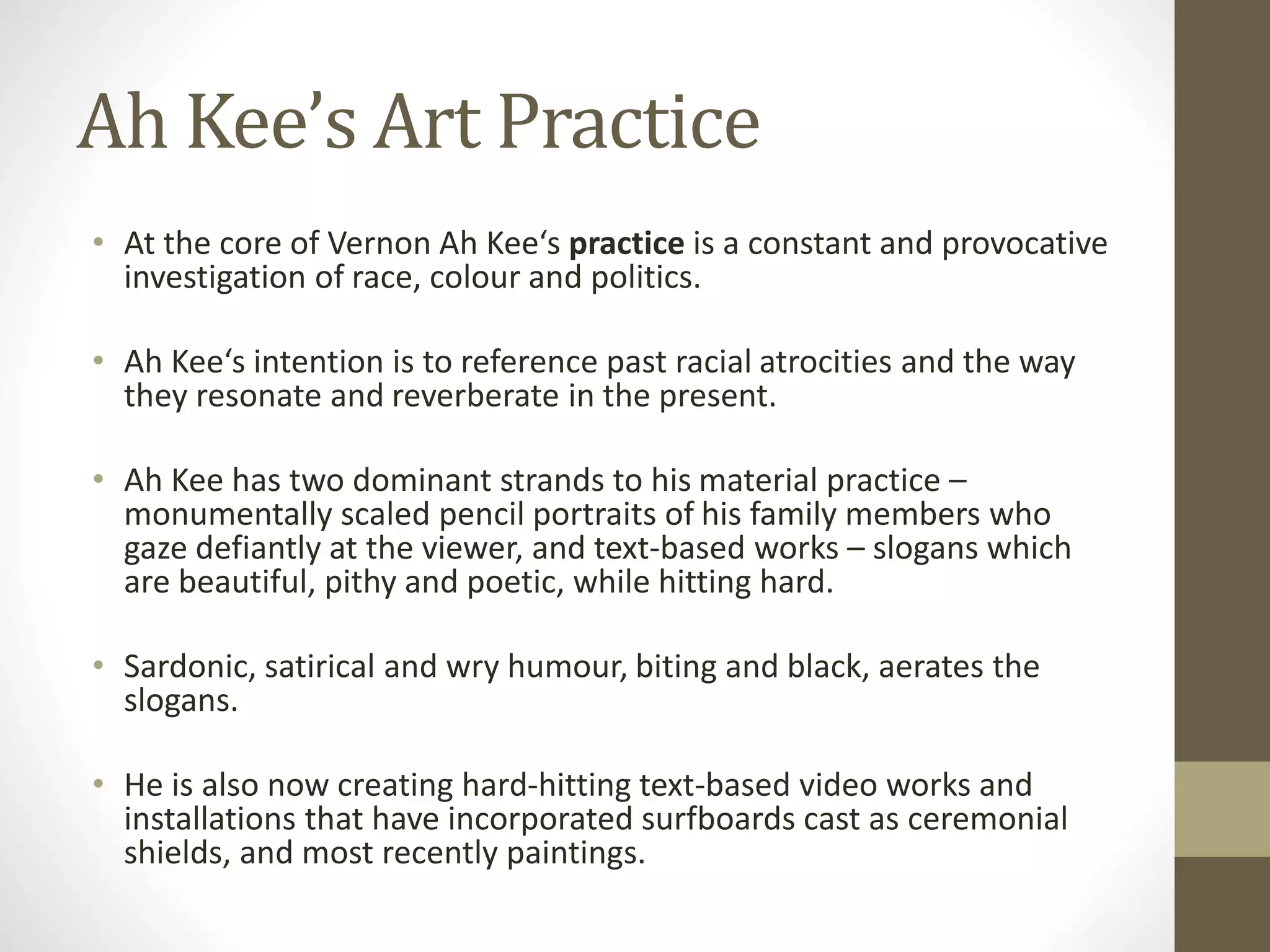 12VA Theory - Vernon Ah Kee Part 1 of 3 | PPTX