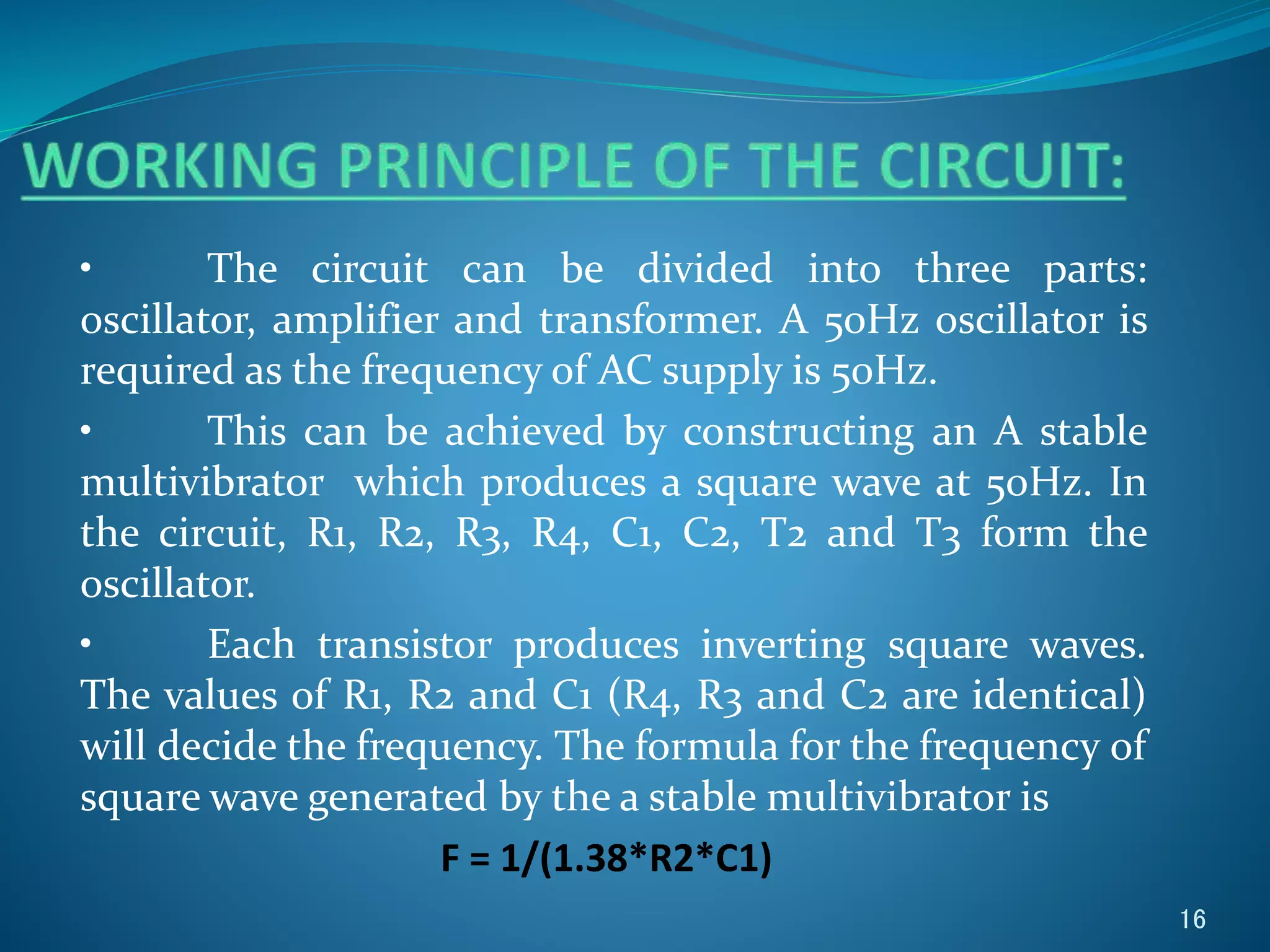 12 v dc to 220v ac | PPTX