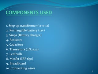 12 v dc to 220v ac | PPTX
