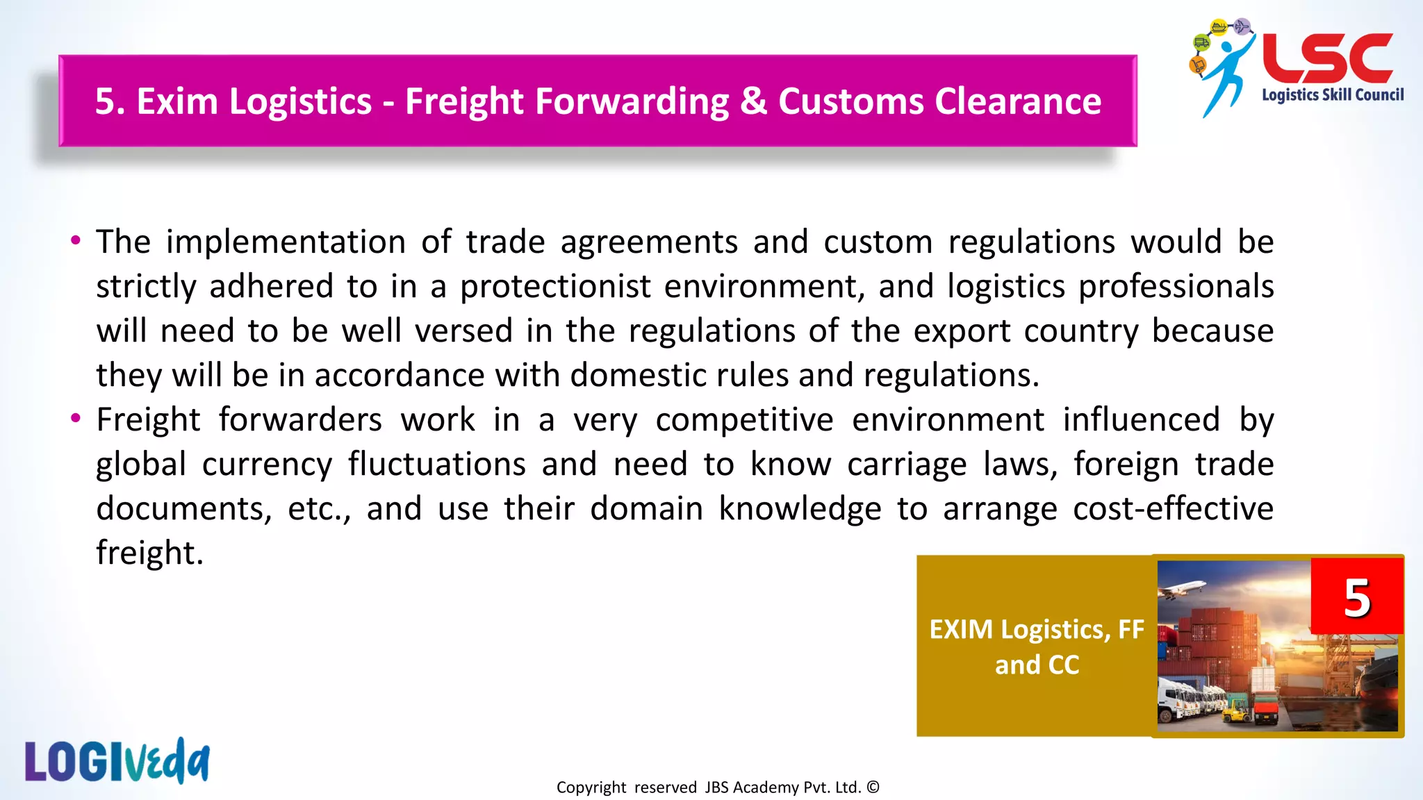 12 Verticals of Logistics as per Government of India | PDF