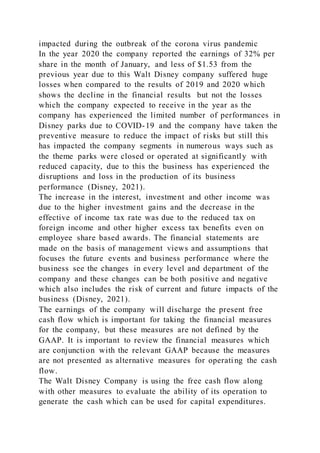 12Walt Disney Company Financial Ratios Calculation 201 | DOCX