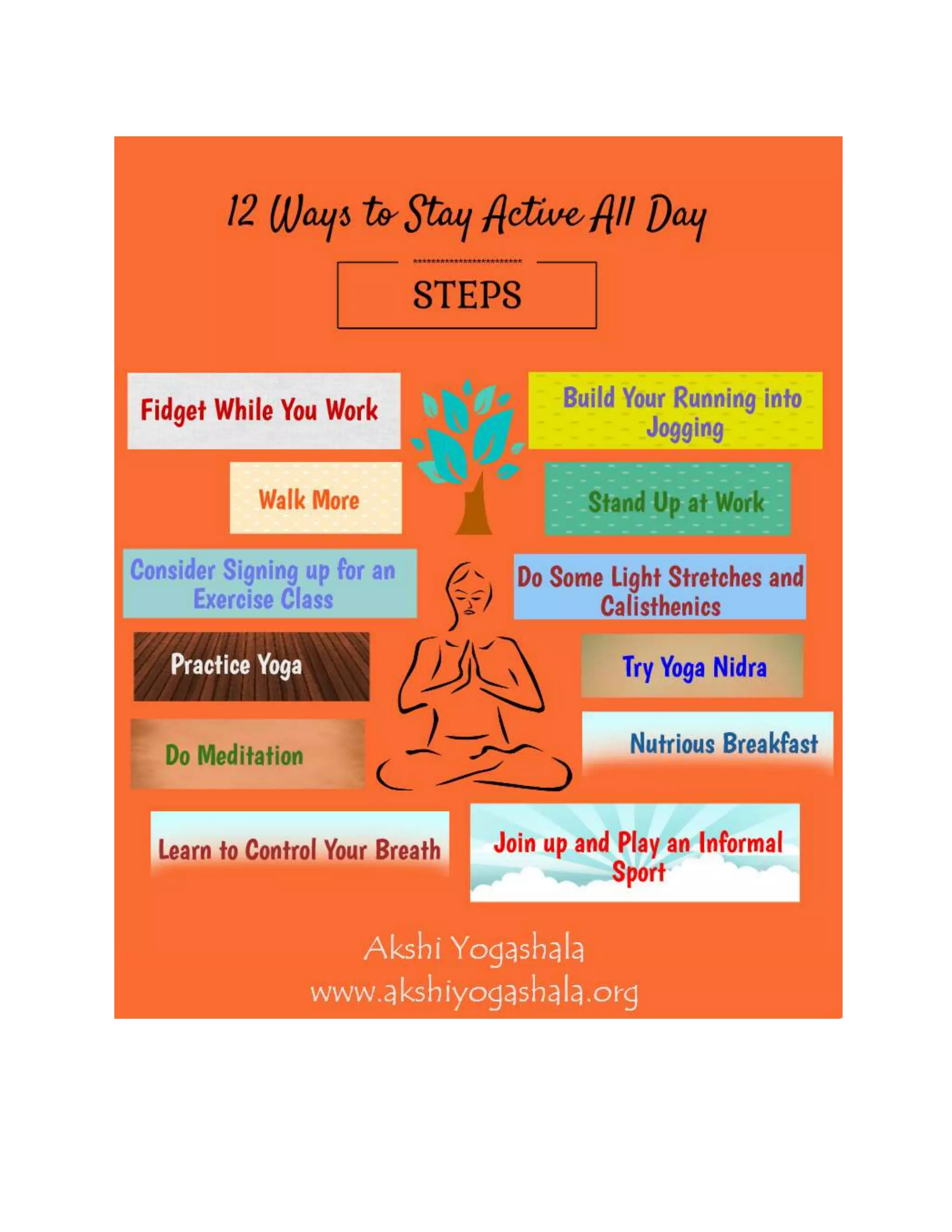 12 ways to stay Active All day | DOCX