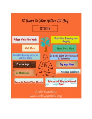 12 ways to stay Active All day | DOCX