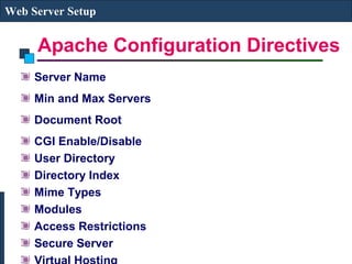 Linux System Administration - Web Server and squid setup | PPT