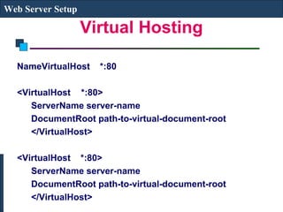 Linux System Administration - Web Server and squid setup | PPT