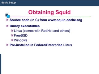 Linux System Administration - Web Server and squid setup | PPT