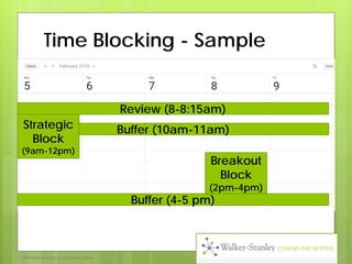 12 week year overview by tricia akins, walker stanley communications | PDF