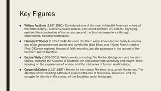 William Faulkner A Present of Faulkner’s life | PPTX