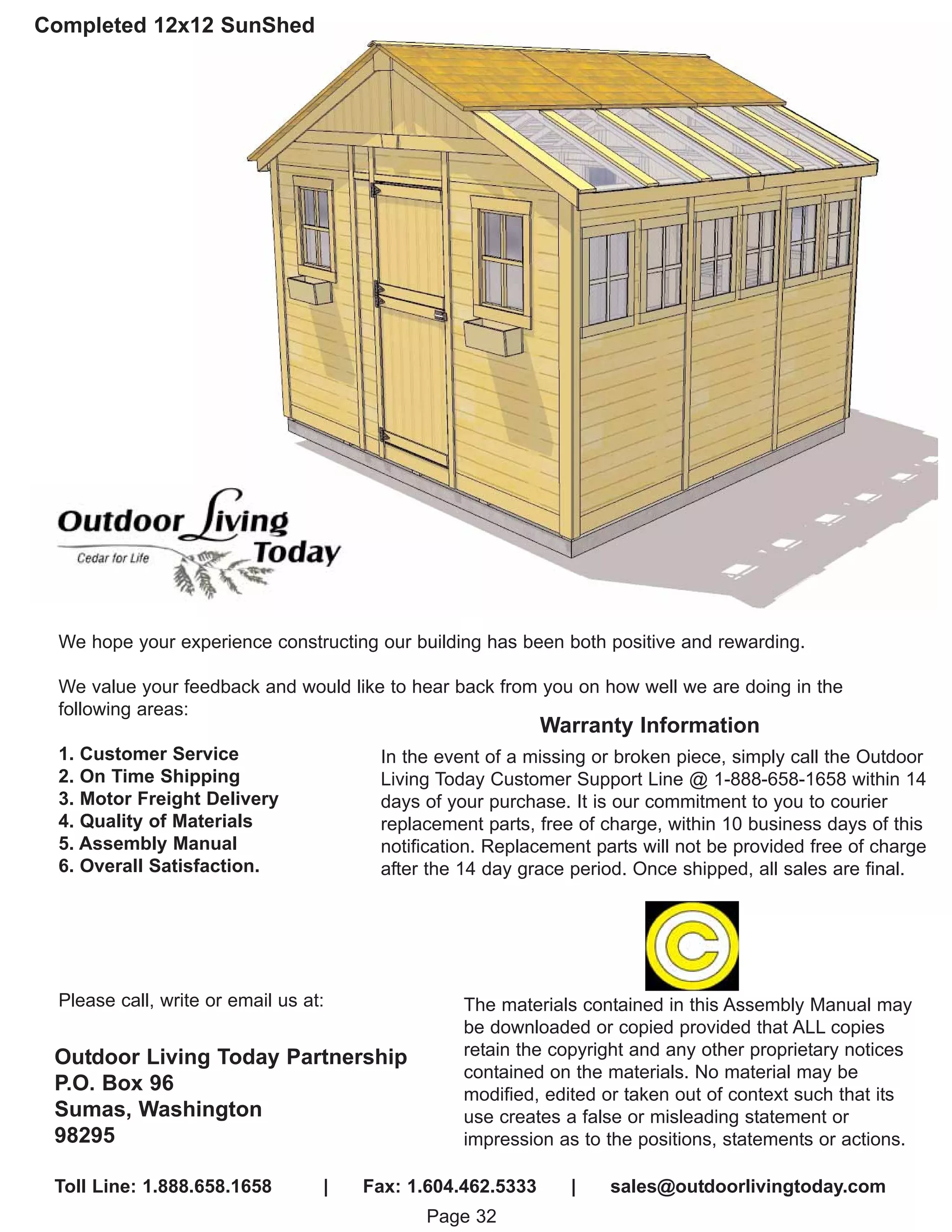 12x12 shed plan step by step | PDF