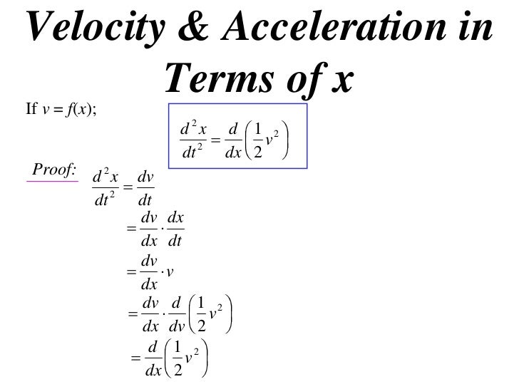12X1 T07 01 v and a In terms of x (2010)