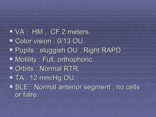 Case : 12 year old with bilateral vision loss | PPT