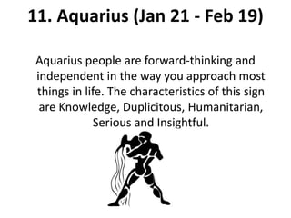 Aquarius Male Characteristics