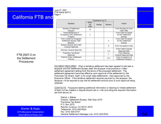 California FTB and SBE Procedure | PDF | Law