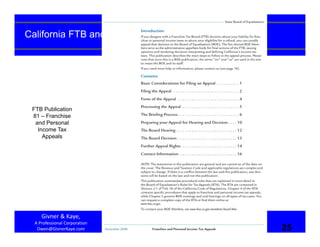 California FTB and SBE Procedure | PDF | Law