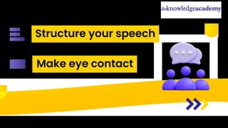 6 ways to improve your Public Speaking | PDF