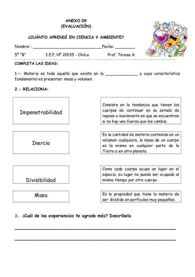 Ficha La Materia Y Sus Propiedades Para Quinto De Primaria Moleculas Images