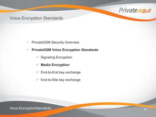 PrivateGSM - Voice Encryption Technical Overview | PPTX