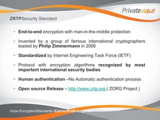 PrivateGSM - Voice Encryption Technical Overview | PPTX