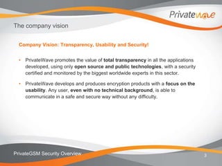 PrivateGSM - Voice Encryption Technical Overview | PPTX