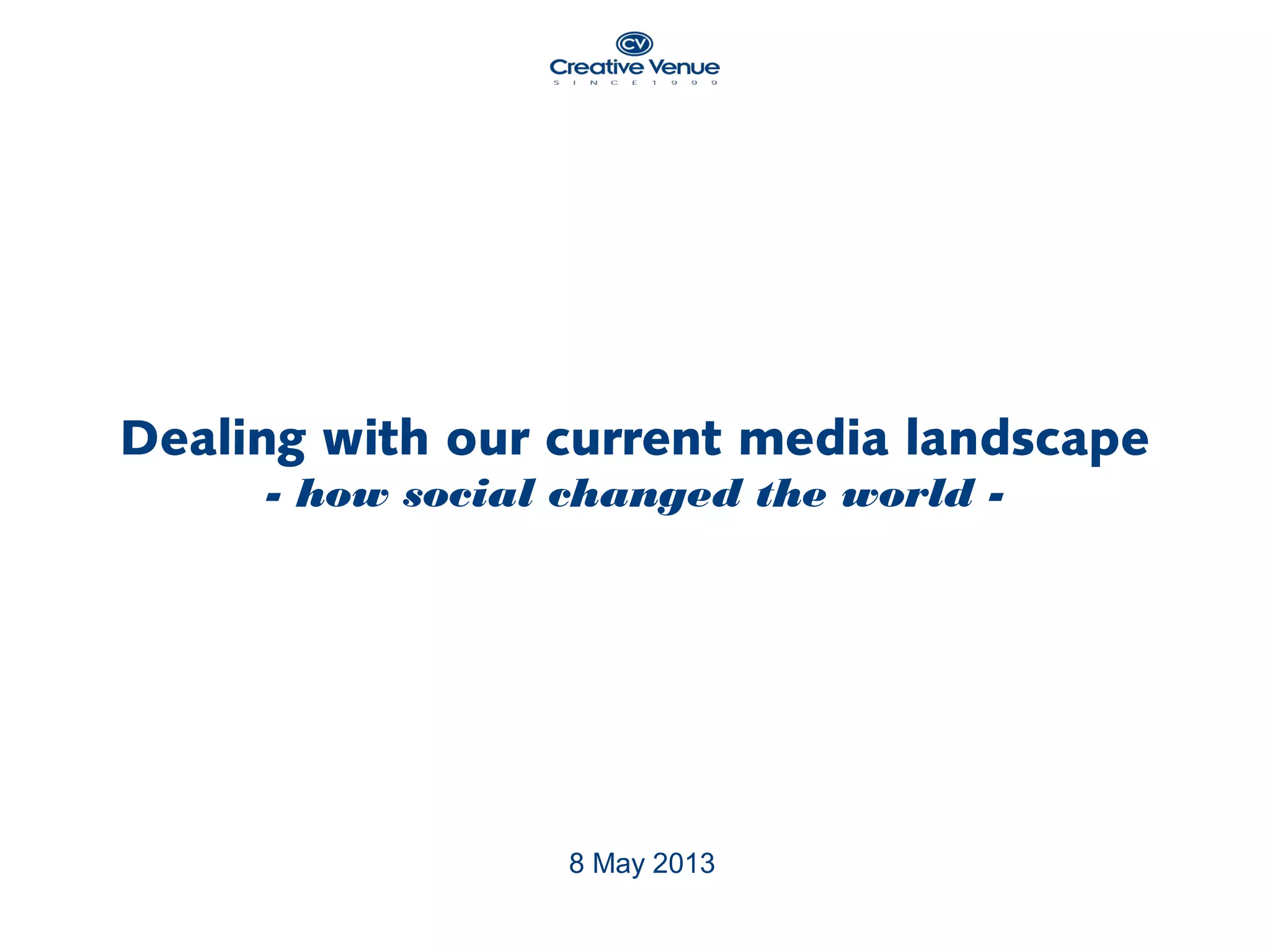 A changing media landscape | PPT