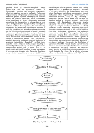 Post-harvest technology and food processing innovations: Prospects and challenges in Bangladesh ...