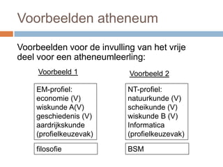 13 11-06 profielkeuzeavond vwo | PPTX | Education