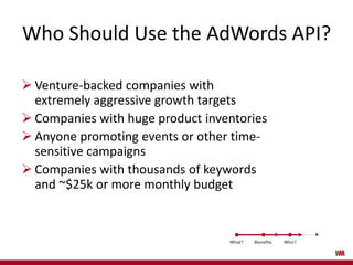Introduction to the AdWords API | PPT
