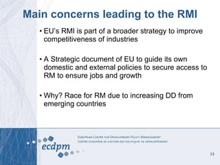 Mineral resources: State of play in EPA Negotiations and Implications ...