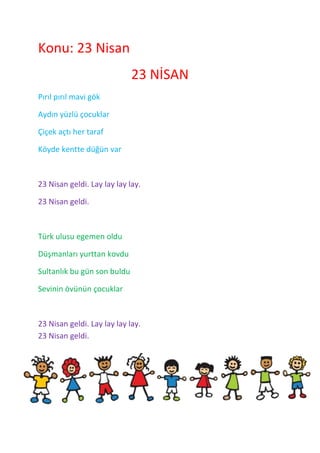 çocuk şarkıları | PDF