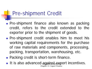 Export Finance | PDF