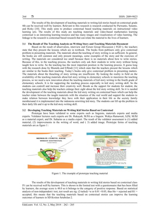 The Needs For Contextual In Teaching Materials On Writing Kid Stories Grade 4th Elementary ...