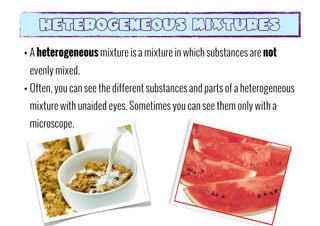 Heterogeneous Examples Food