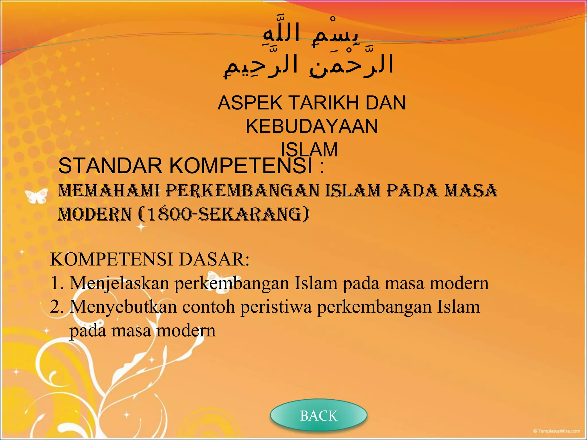 13. perkembangan islam pada masa modern | PPT