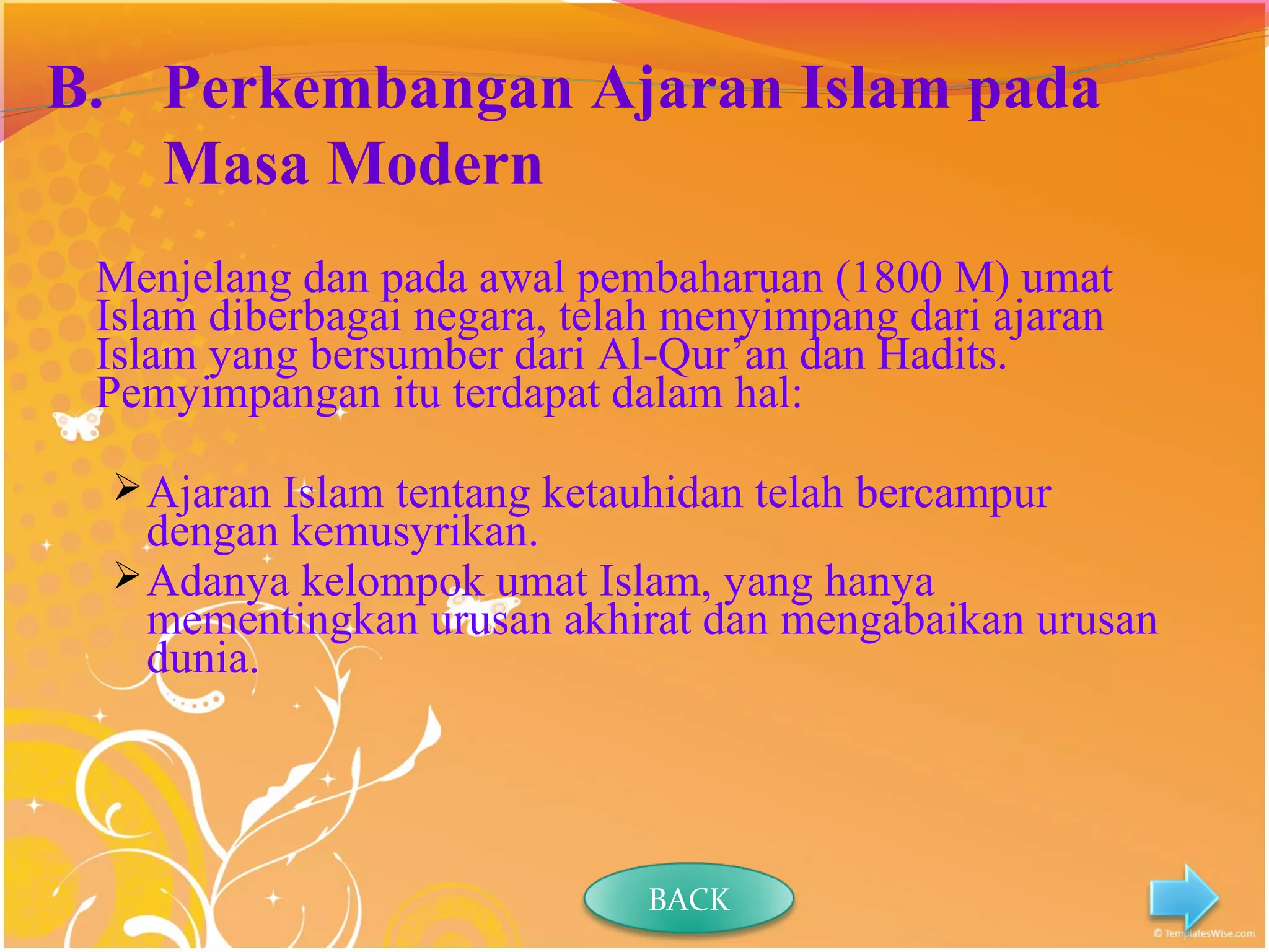 13. perkembangan islam pada masa modern | PPT