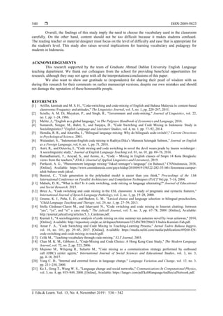 How daily code mixing becomes a new strategy for teaching vocabulary ...